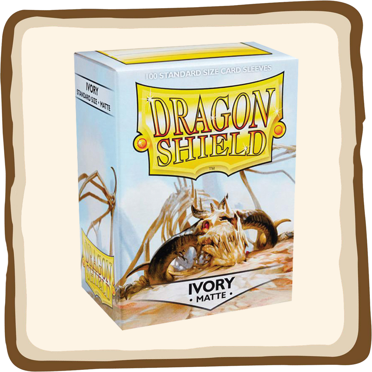 100 DRAGON SHIELD MATTE : IVORY| Apothicarte Perigueux
